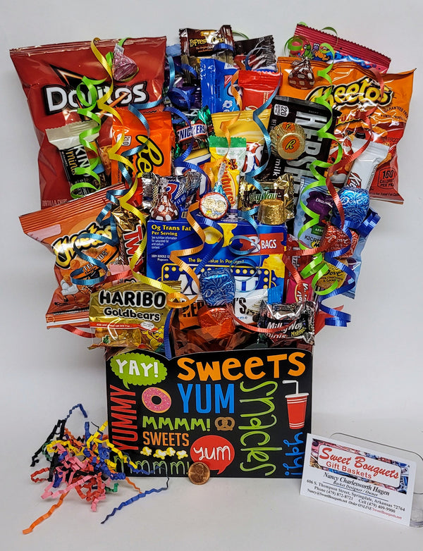 Snack Attack Gift Box – Sweet Bouquets Gift Baskets